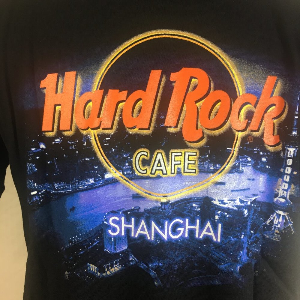 Hard Rock Cafe Shanghai Black T-Shirt Men's Medium - Gem